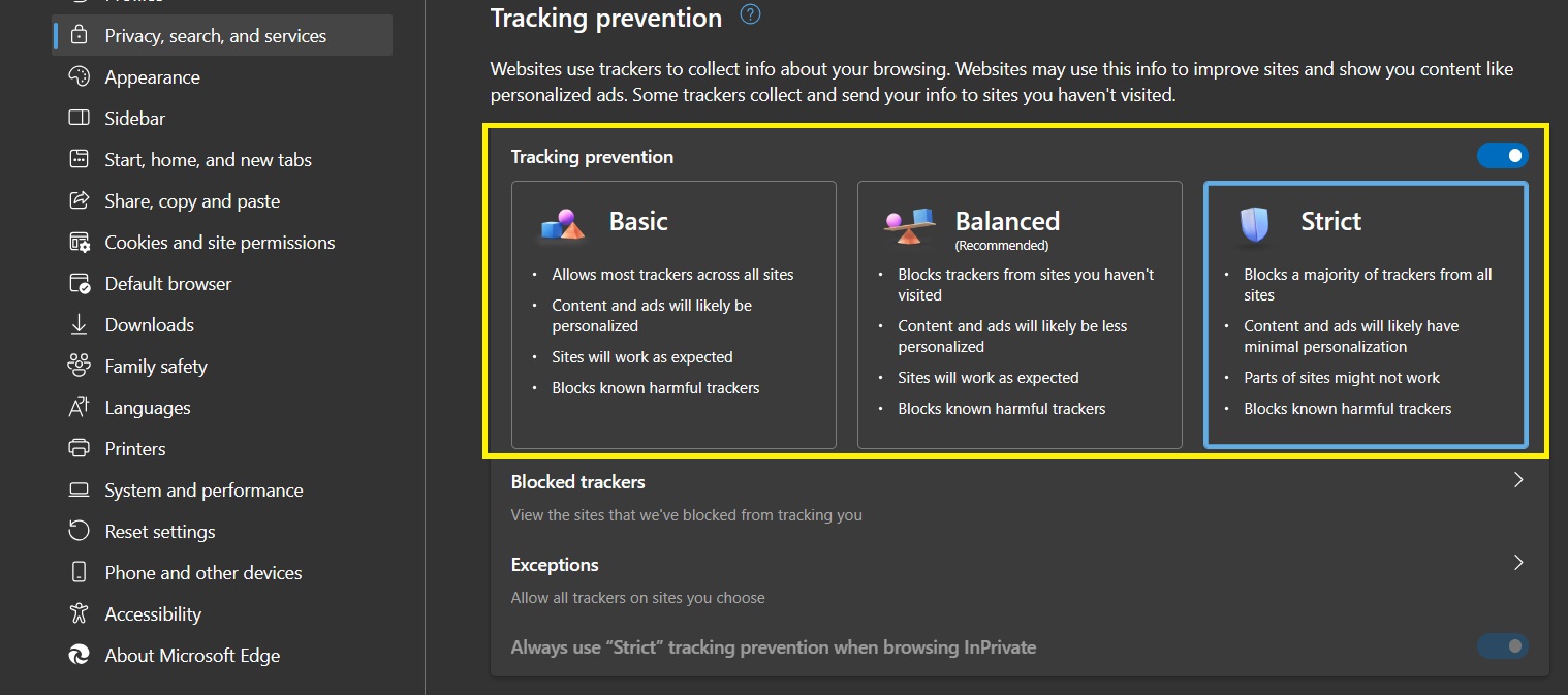 Edge Browser Security Settings Marathi » CyberBandhu